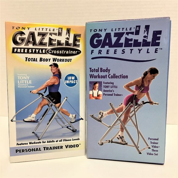 Other | 4 Exercise Vhs Set For Tony Littles Gazelle | Poshmark